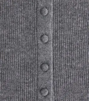 Citizens Of Humanity Wool-cashmere Cropped Cardigan - Grey