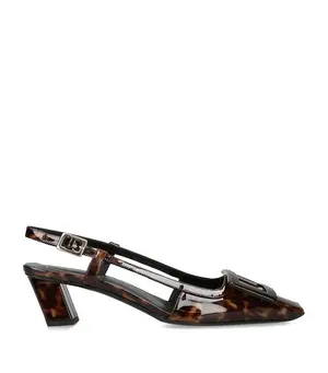 ROGER VIVIER Belle Vivier Slingback Pumps 45 - Brown