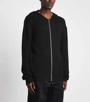 Rick Owens Cashmere Zip-up Hoodie