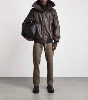 Rick Owens Wool Twill Wide-leg Trousers