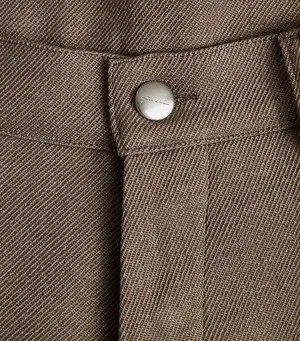 Rick Owens Wool Twill Wide-leg Trousers