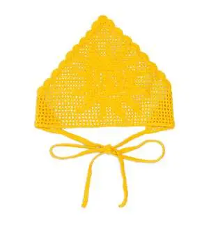 Lack Of Color Sun Crochet Bandana - Yellow