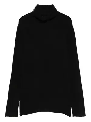 BEYOU Cashmere Turtle-neck Sweater - Black