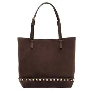 Valentino Garavani Rockstud Medium Tote Handbag - Ebonybrown