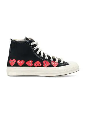 CONVERSE X COMME DES GARONS PLAY Cotton-upper Sneakers With Rubber Sole - Nero
