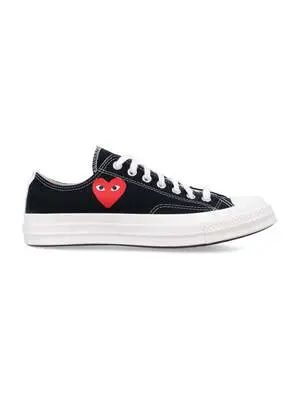 CONVERSE X COMME DES GARONS PLAY Low-top Sneakers With Rubber Sole - Nero