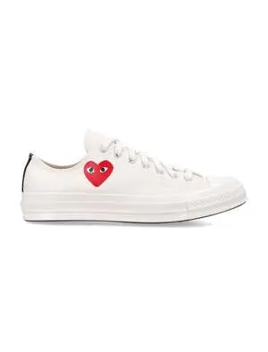 CONVERSE X COMME DES GARONS PLAY Low-top Canvas Sneaker - Bianco