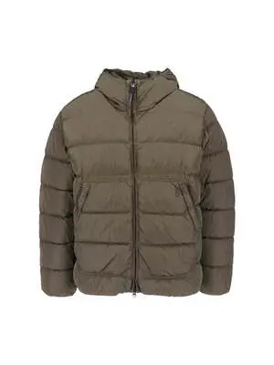 C.P. COMPANY C.P. COMPANY Quilted Hooded Puffer Jacket Green