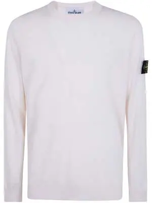 Stone Island Inspired Crewneck Sweatshirt - Ivory