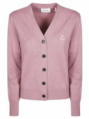 Isabel Marant Étoile Karinagz Cotton-wool Knit Cardigan - Rosa