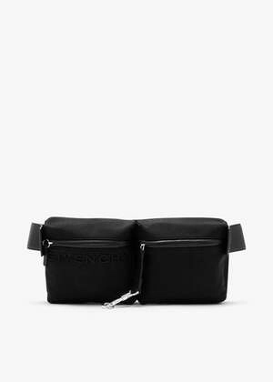 Givenchy Multipocket Canvas Bumbag Crossbody - Black