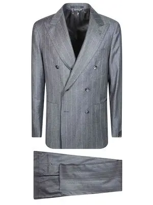 Tagliatore Inspired Wool Gown With Wide Lapels