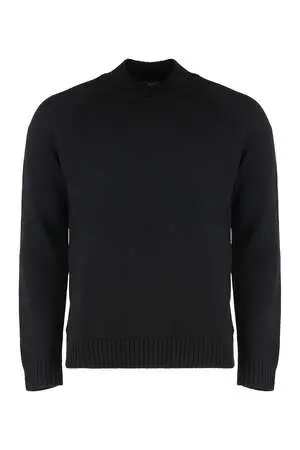 SLOWEAR Crewneck Sweater In Virgin Wool - Black
