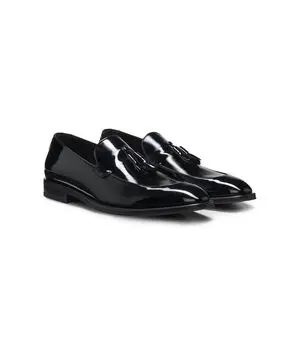 BOSS Patent Faux Leather Tassel Loafers