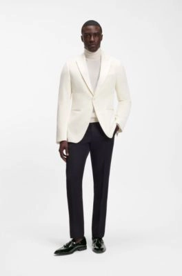 BOSS Patent Faux Leather Tassel Loafers