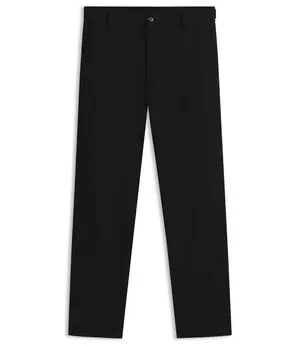 Hugo Straight-fit Pants In Performance-stretch Fabric - Black