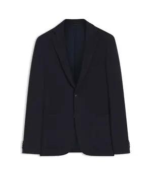 BOSS Slim-fit Blazer In Micro-patterned Stretch Jersey