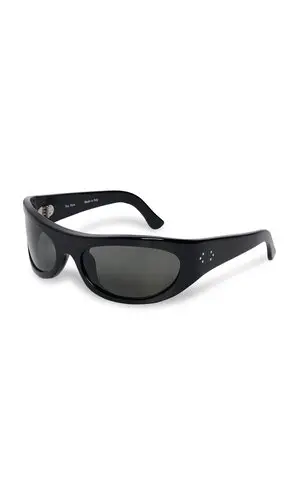 THE ROW B Curved-frame Acetate Sunglasses - Black