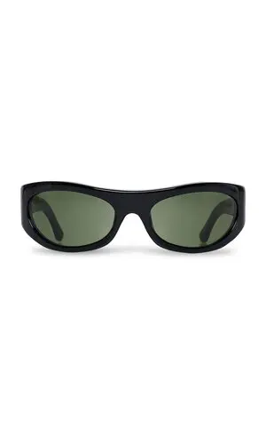 THE ROW B Curved-frame Acetate Sunglasses - Green