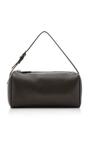 THE ROW Leather Shoulder Bag - Dark Grey