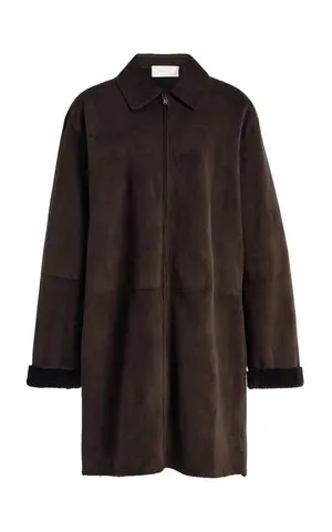 THE ROW Dakara Shearling Coat - Brown