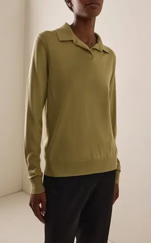 THE ROW Pauli Wool-silk Top