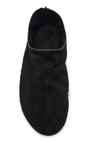 THE ROW Ponti Cotton Slippers - Blue
