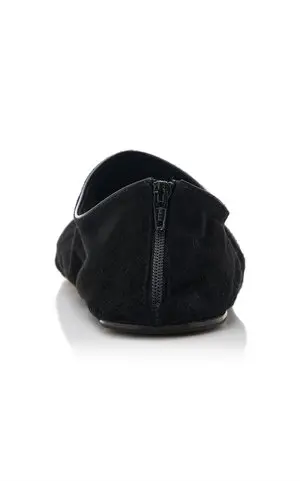 THE ROW Ponti Cotton Slippers - Blue