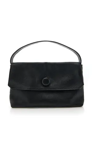 THE ROW Sally Leather Shoulder Bag - Black