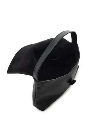 THE ROW Sally Leather Shoulder Bag - Black