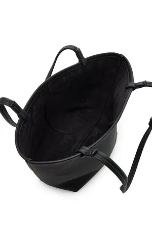 THE ROW Medium Park Leather Tote - Black