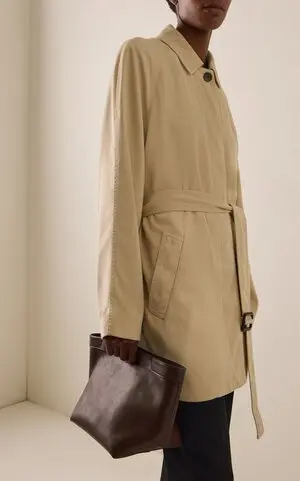 THE ROW Small Kit Leather Tote - Brown
