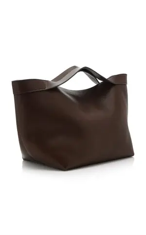 THE ROW Small Kit Leather Tote - Brown