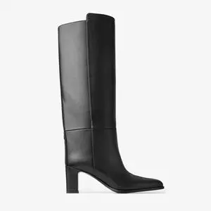 JIMMY CHOO Caly Knee Boot 65 Smooth Leather Knee-high Boots - Black