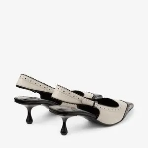 JIMMY CHOO Amel 50 Slingbacks With Brogue Detailing
