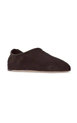 THE ROW Stellene Suede Slippers