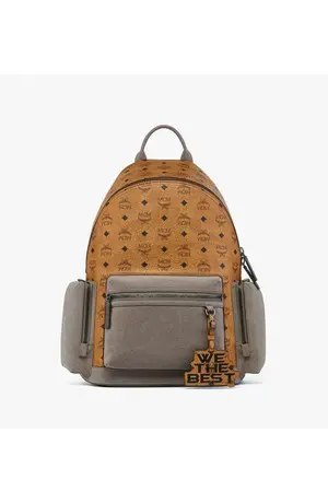 Mcm X We The Best Stark Backpack In Visetos And Suede