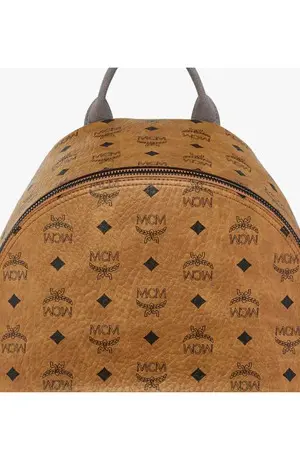 Mcm X We The Best Stark Backpack In Visetos And Suede