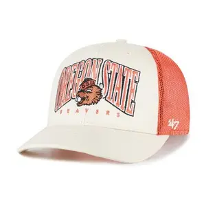 '47 Oregon State Beavers Drawbridge Trucker Adjustable Hat - Natural
