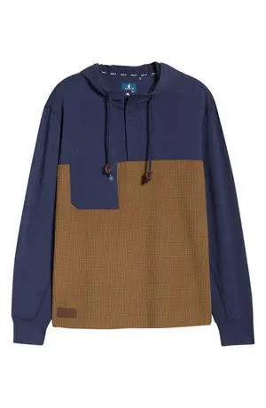 Johnnie-o Waffle Panel Hoodie