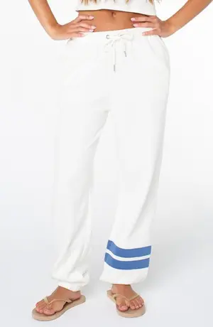 Roxy Sunset Stripe Sweatpants Cloud Dancer