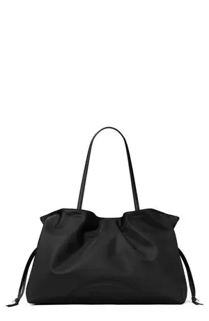Tory Burch Ella Nylon Drawstring Tote - Black