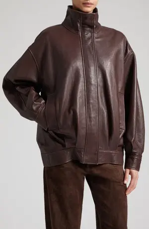 ARMA Paula Leather Bomber Jacket