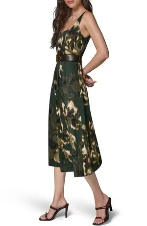 Donna Karan New York Sleeveless Fit & Flare Midi Dress