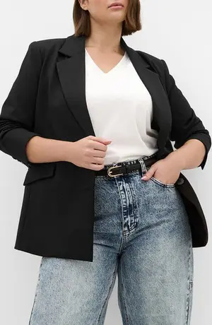 City Chic Galactic Blazer - Black