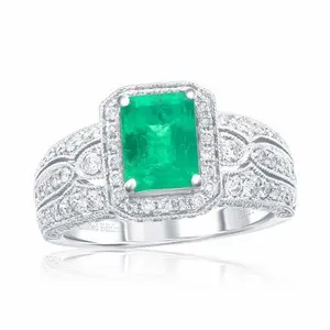 SOUZANA BY SUZY LEVIAN 14k Gold Emerald And Diamond Ring - Green