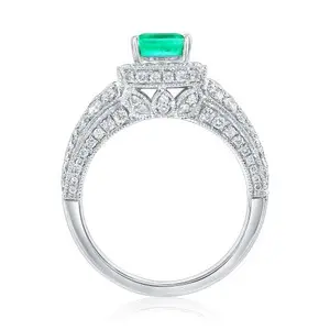 SOUZANA BY SUZY LEVIAN 14k Gold Emerald And Diamond Ring