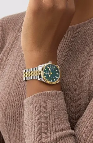 Guess Jada Chronograph Two-tone Stainless Steel Bracelet Watch