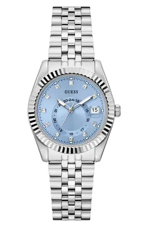 Guess Jada Chronograph Bracelet Watch - Silver Tone