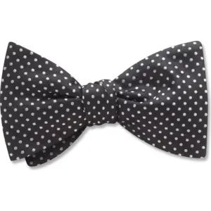 BEAU TIES OF VERMONT Oriel Bow Tie - Black Self-tie